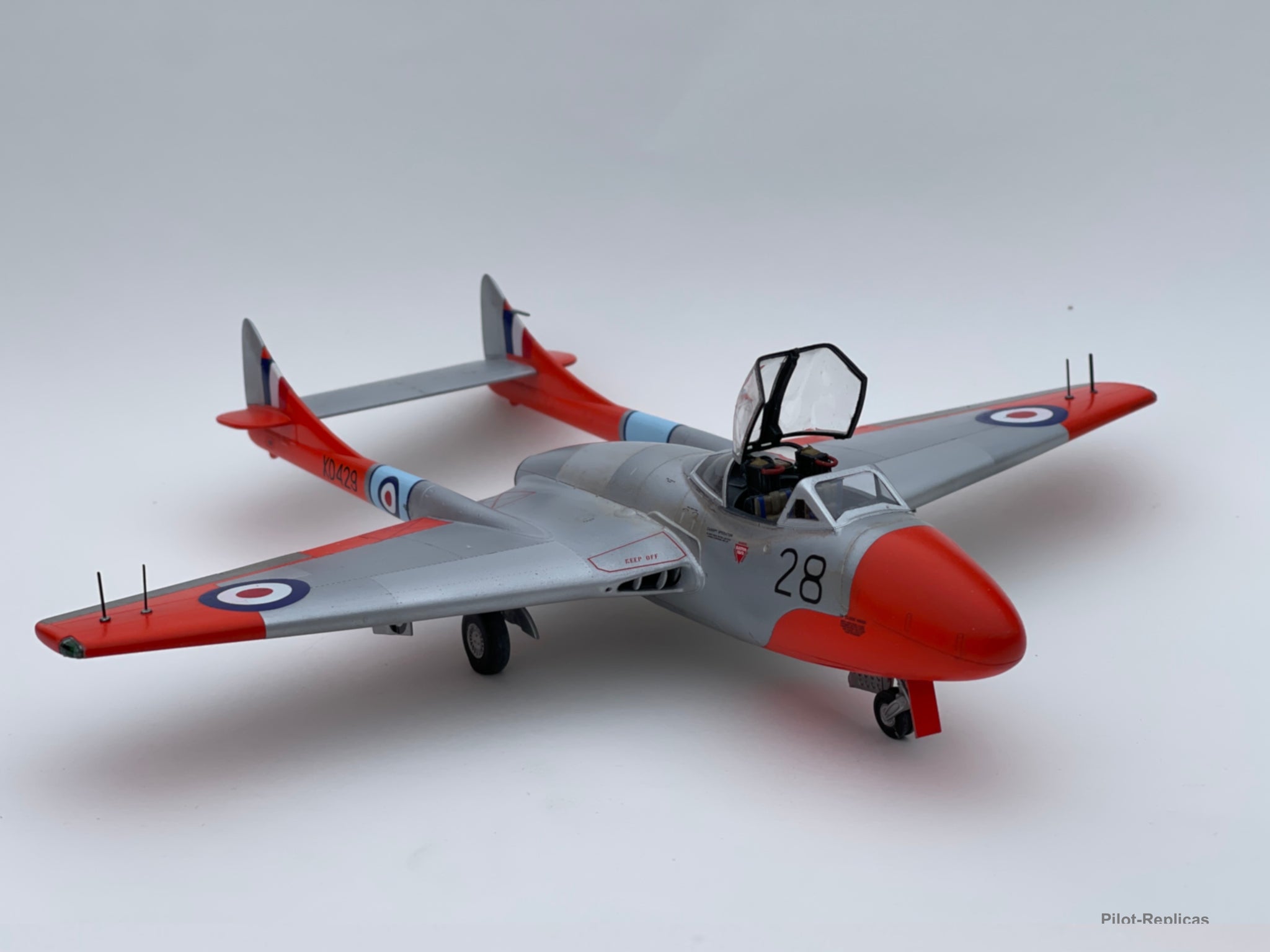 Vampire T11 in RAF service, 1/48 scale. 48A007 – Pilot-Replicas